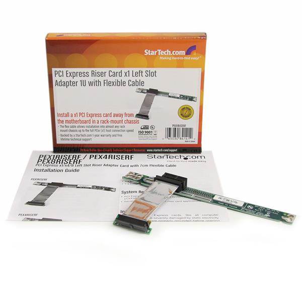 PCI Express Riser Card - x1 to x1 | With Flexible Cable | StarTech.com